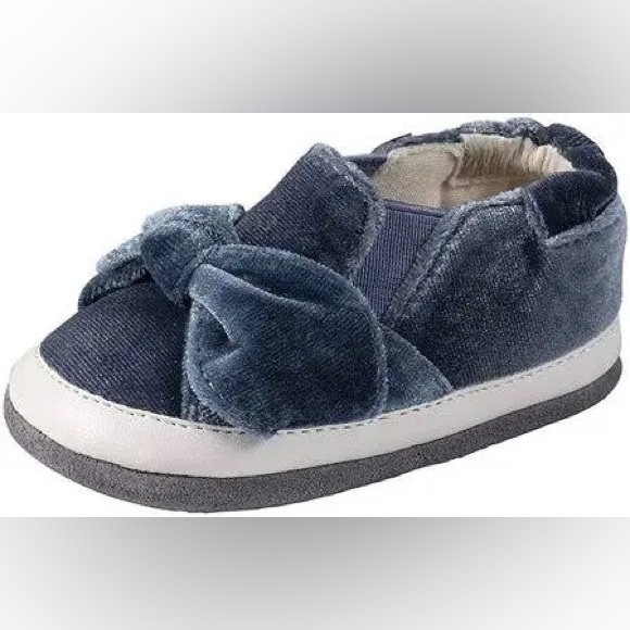 Robeez | Shoes | Robeez Bellas Bow Mini Shoez For Baby Girls Velvet Bow ...